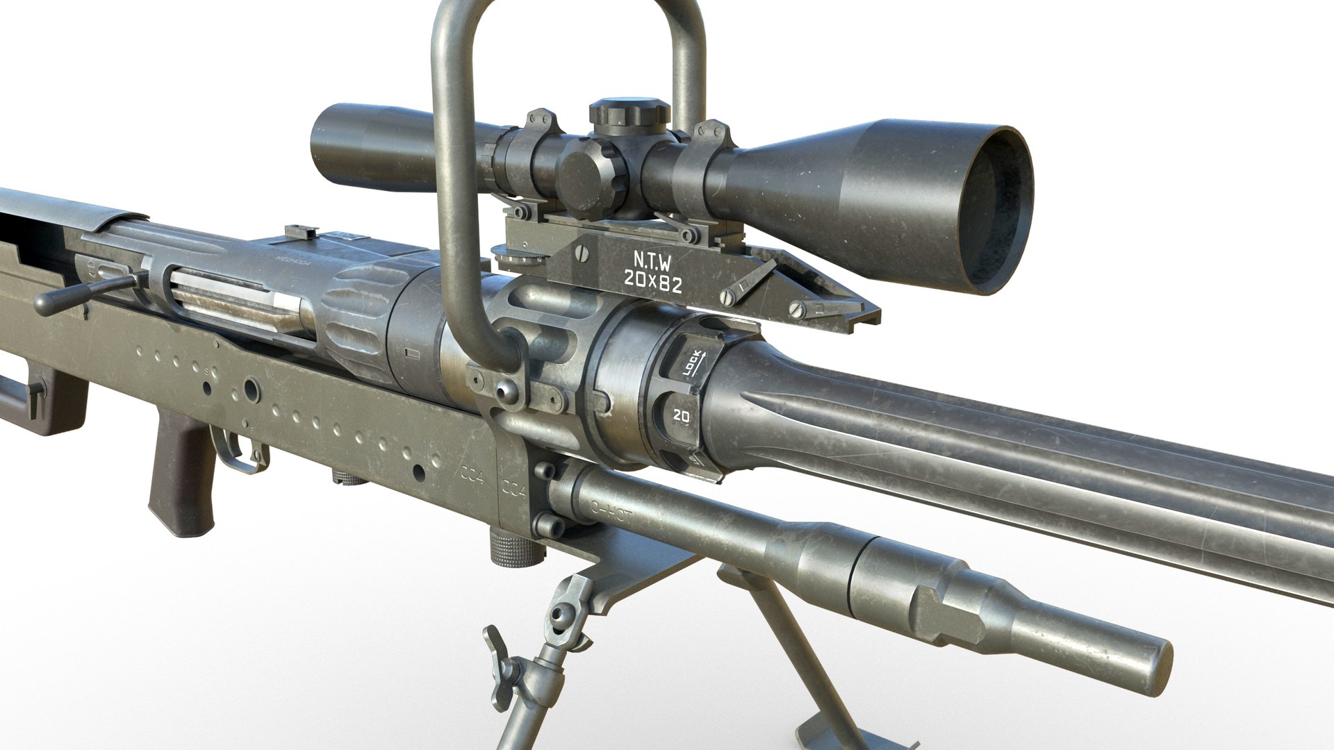 NTW-20 Anti Materiel Rifle 3D Model - TurboSquid 2294206