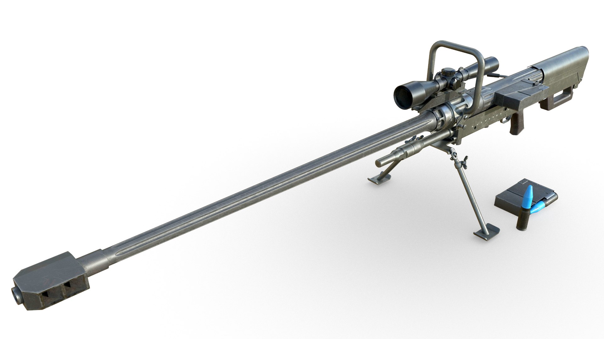 NTW-20 Anti Materiel Rifle 3D Model - TurboSquid 2294206