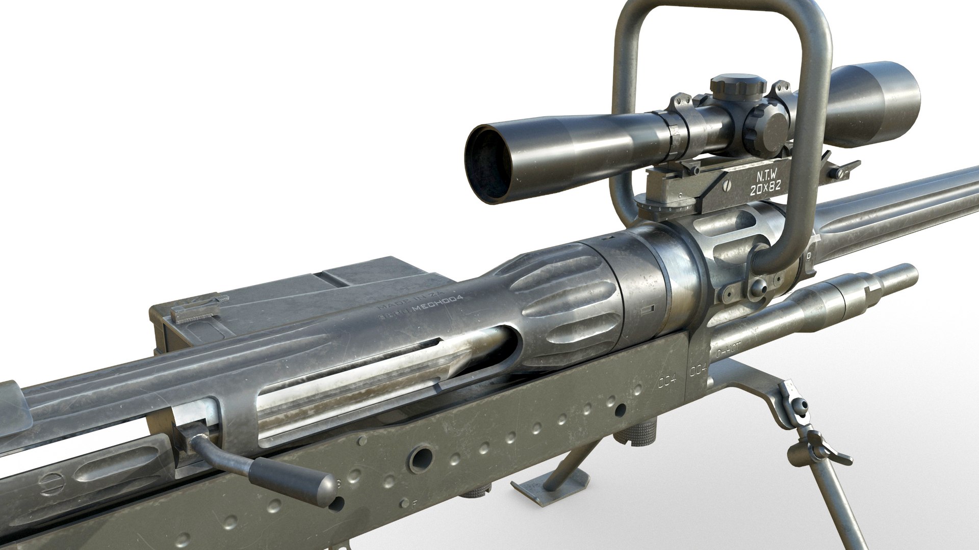 NTW-20 Anti Materiel Rifle 3D Model - TurboSquid 2294206