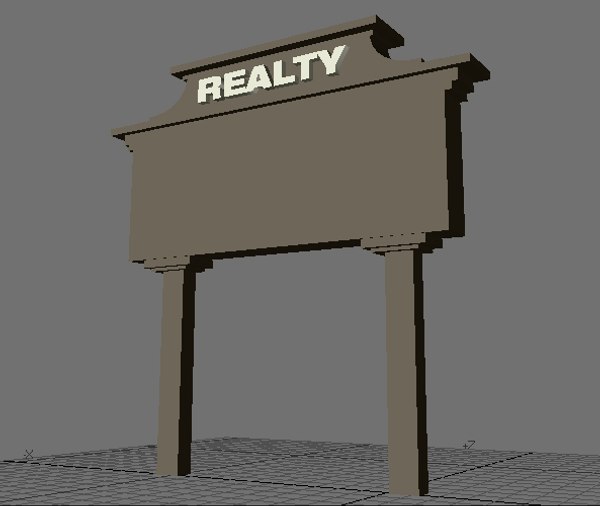 monument sign 3d lwo