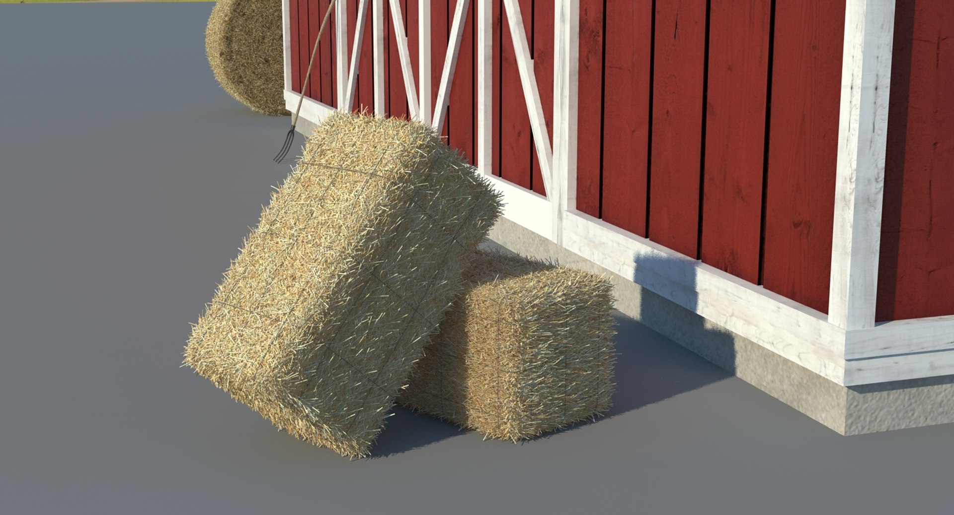 3d Model Farm Stack Realistic