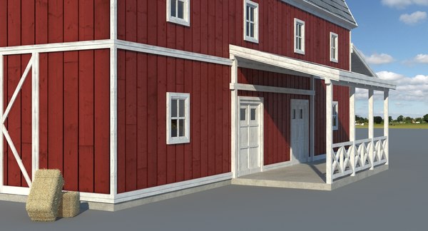 3d model farm stack realistic
