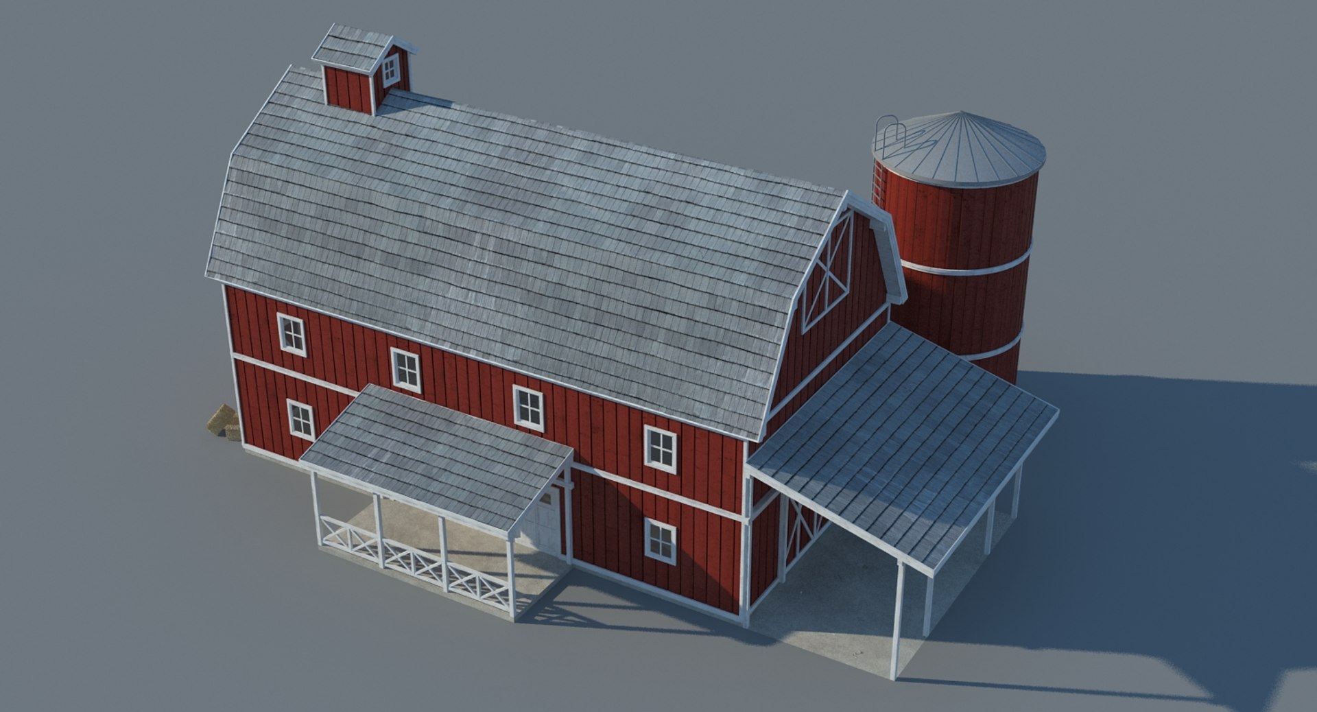 3d Model Farm Stack Realistic