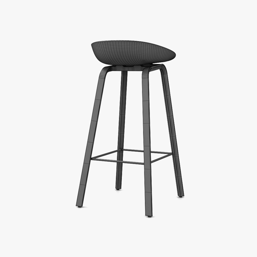 Hay AAS 32 Bar Stool 3D Model - TurboSquid 1981311