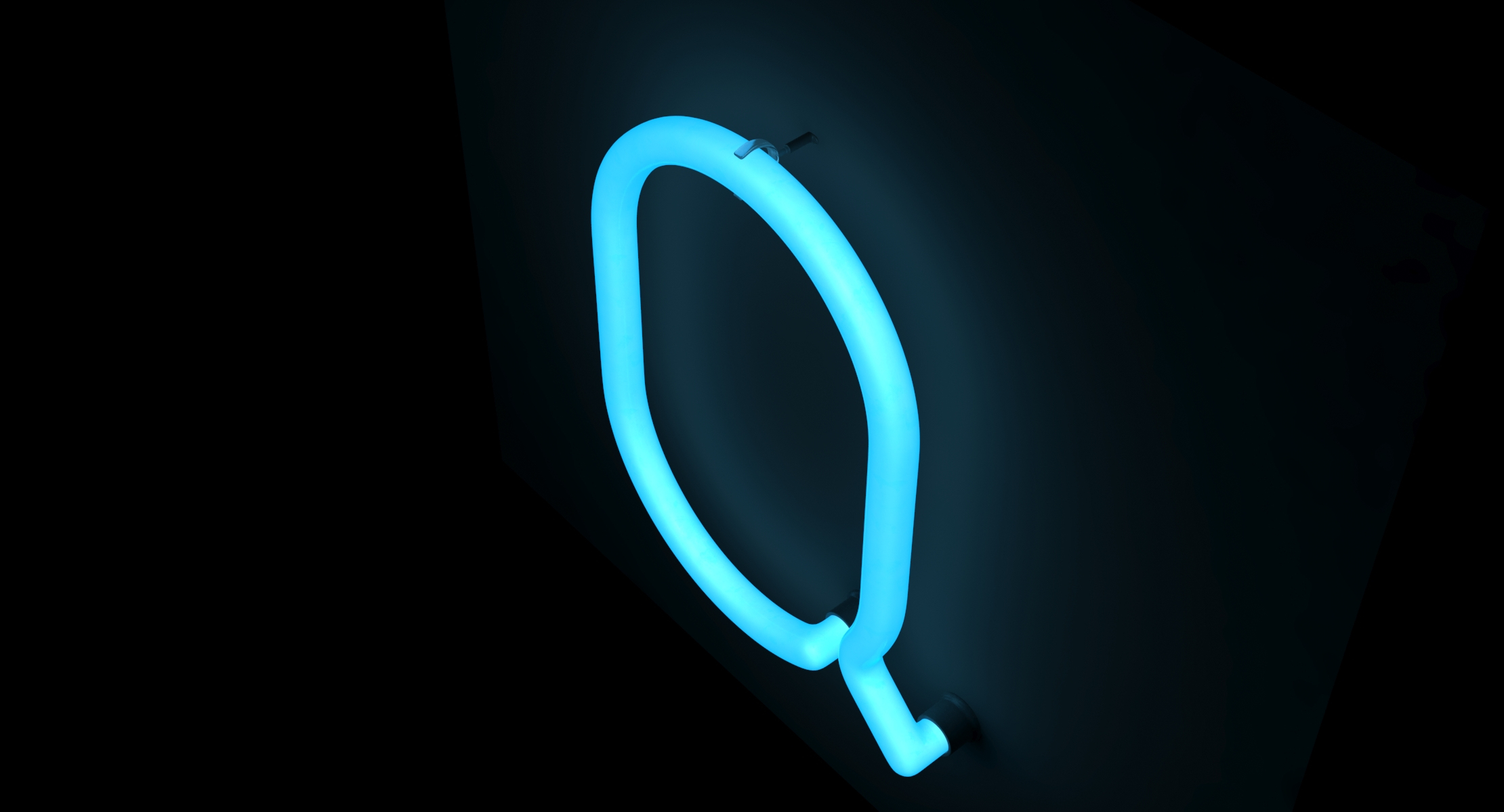 Neon letter q alphabet 3D model - TurboSquid 1633702