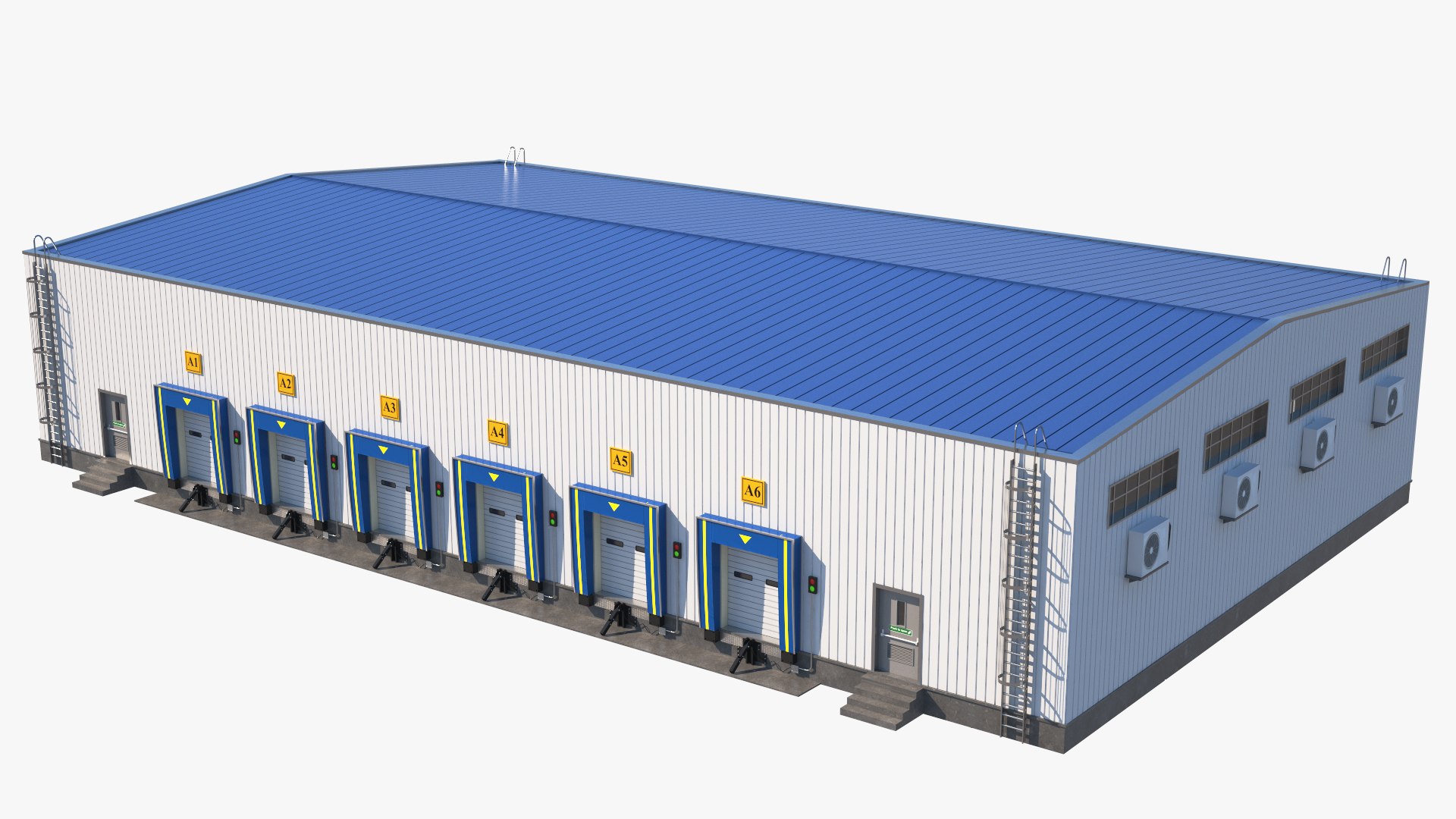 3D Detailed Warehouse With Interior Model - TurboSquid 2117456