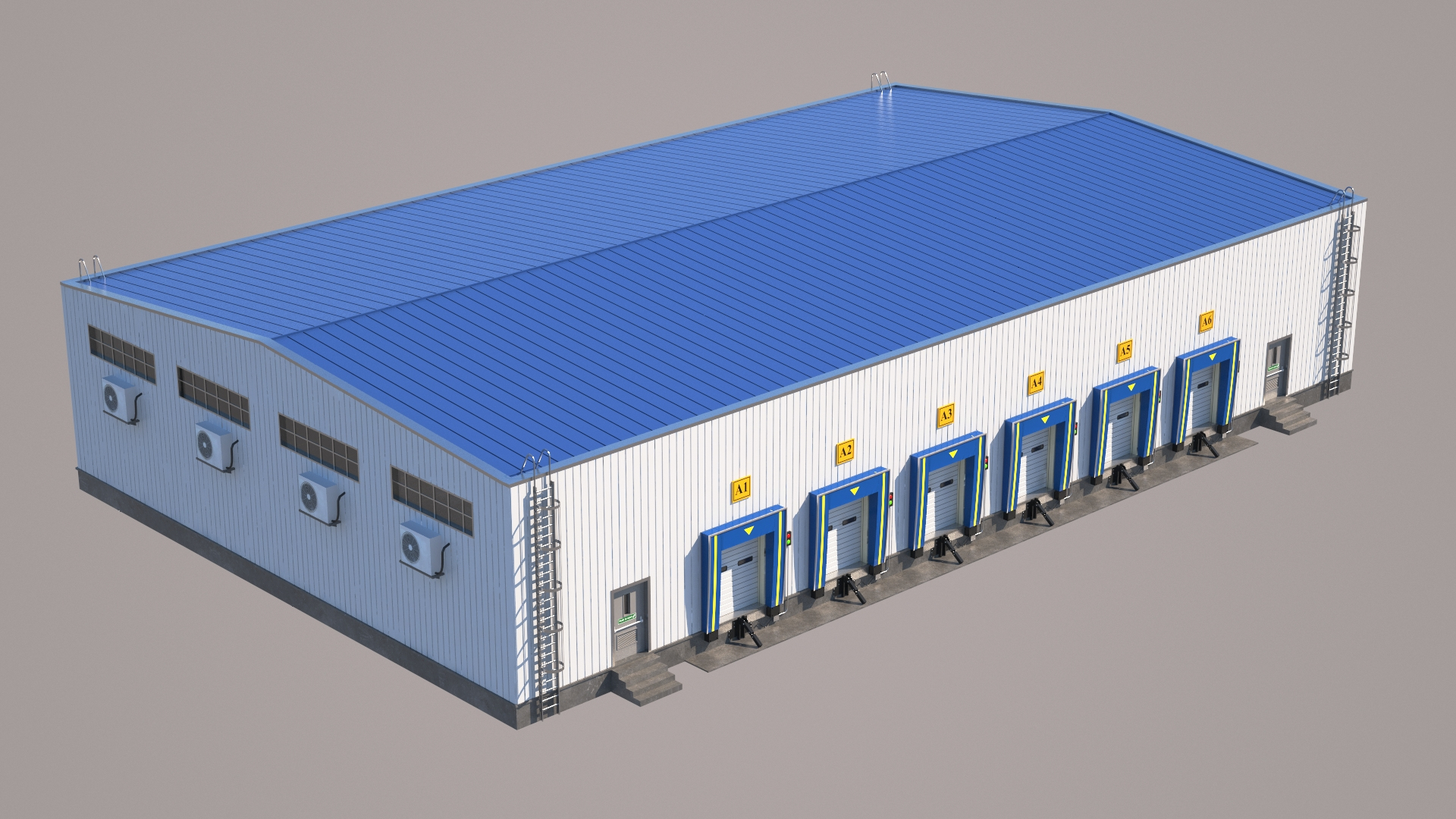 3D Detailed Warehouse With Interior Model - TurboSquid 2117456
