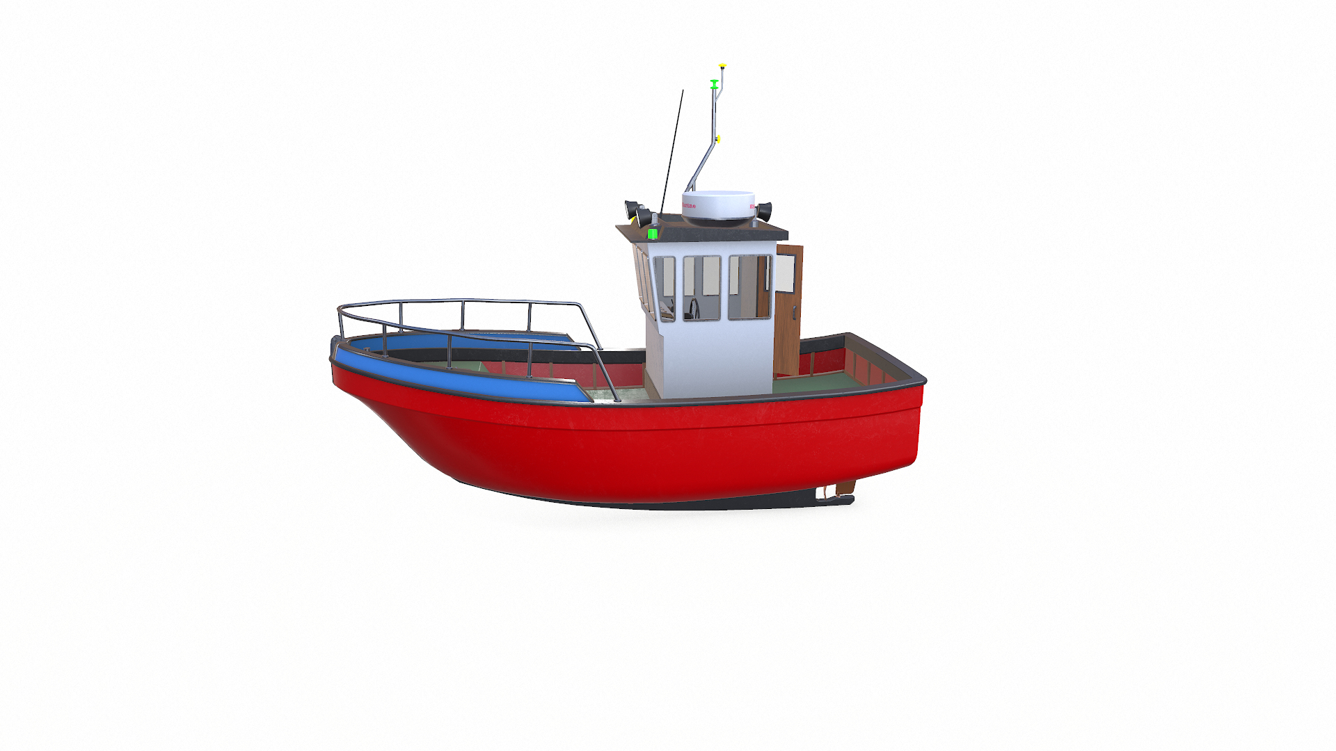 3D Model Small Boat Low-poly PBR - TurboSquid 2403978