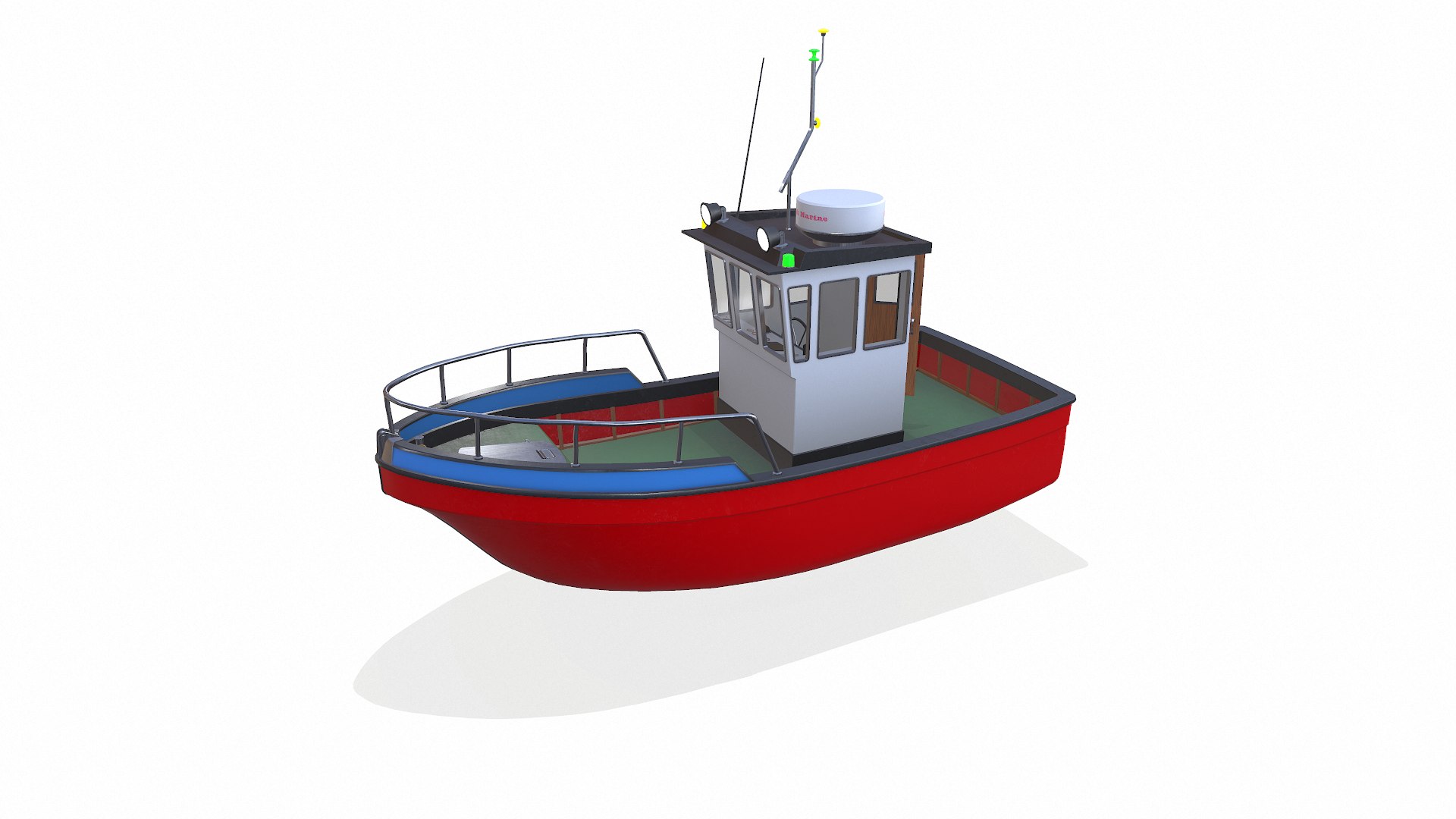 3D Model Small Boat Low-poly PBR - TurboSquid 2403978