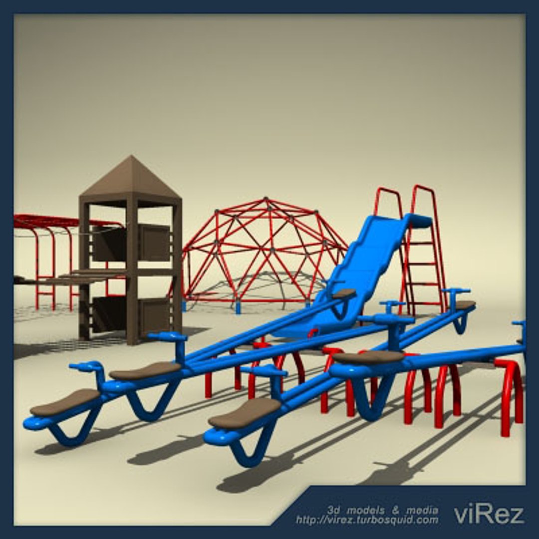 Playground Elements 3d Model
