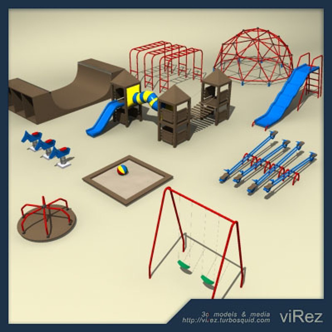 Playground Elements 3d Model