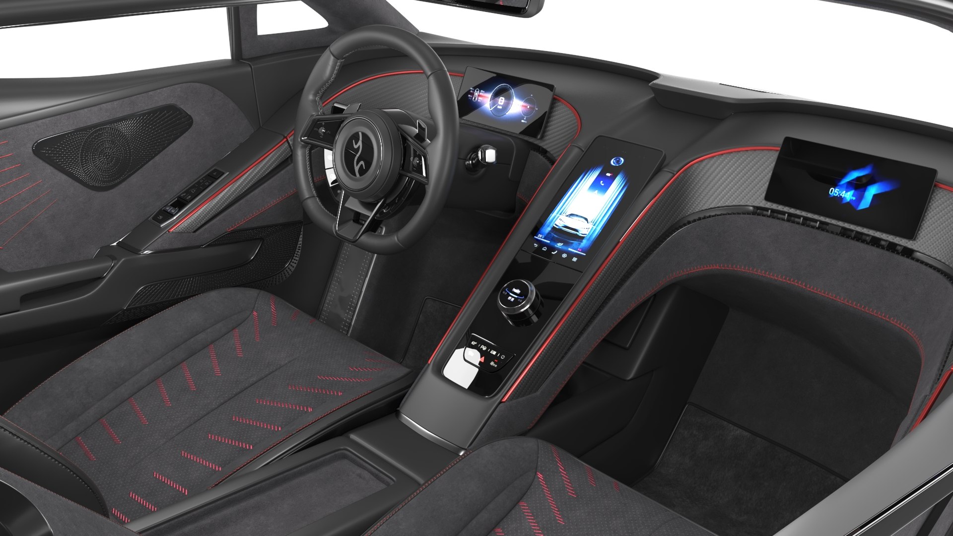 Interior Supercar BYD Yangwang U9 2025 Gray 3D Model - TurboSquid 2346879