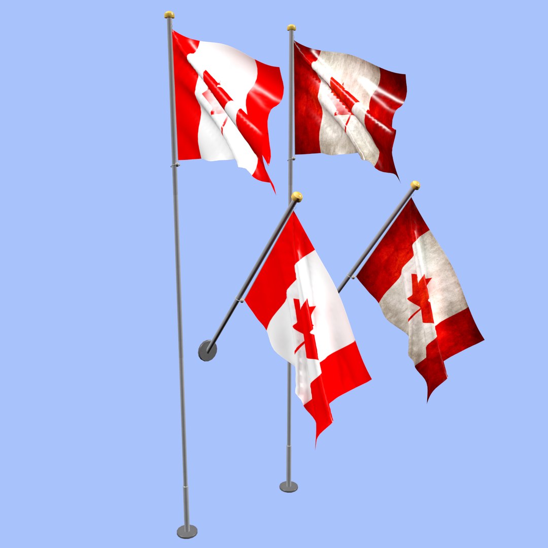 Canada Flag Model - TurboSquid 1166342