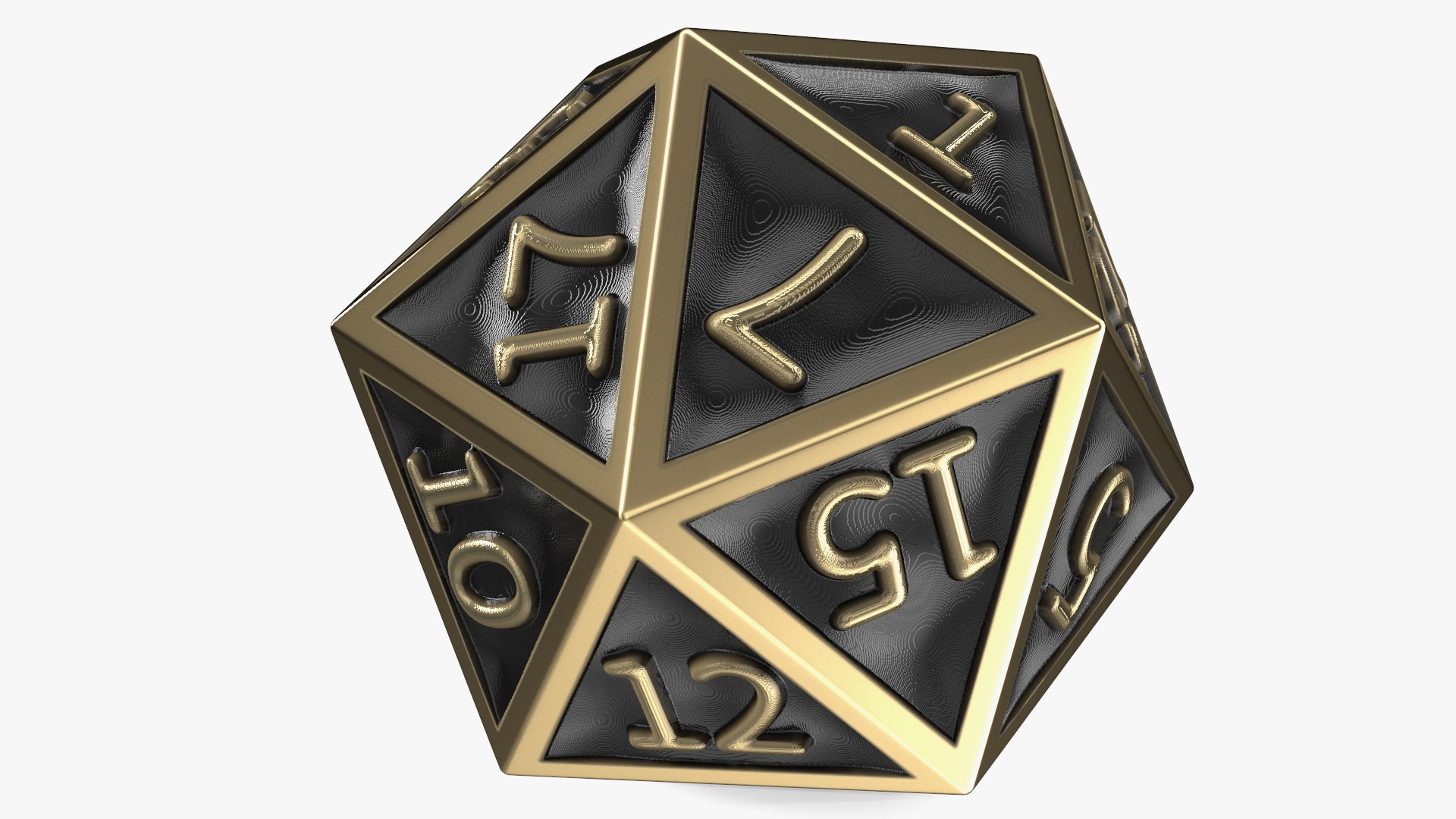 Bronze DND D20 Dice 3D - TurboSquid 2139423
