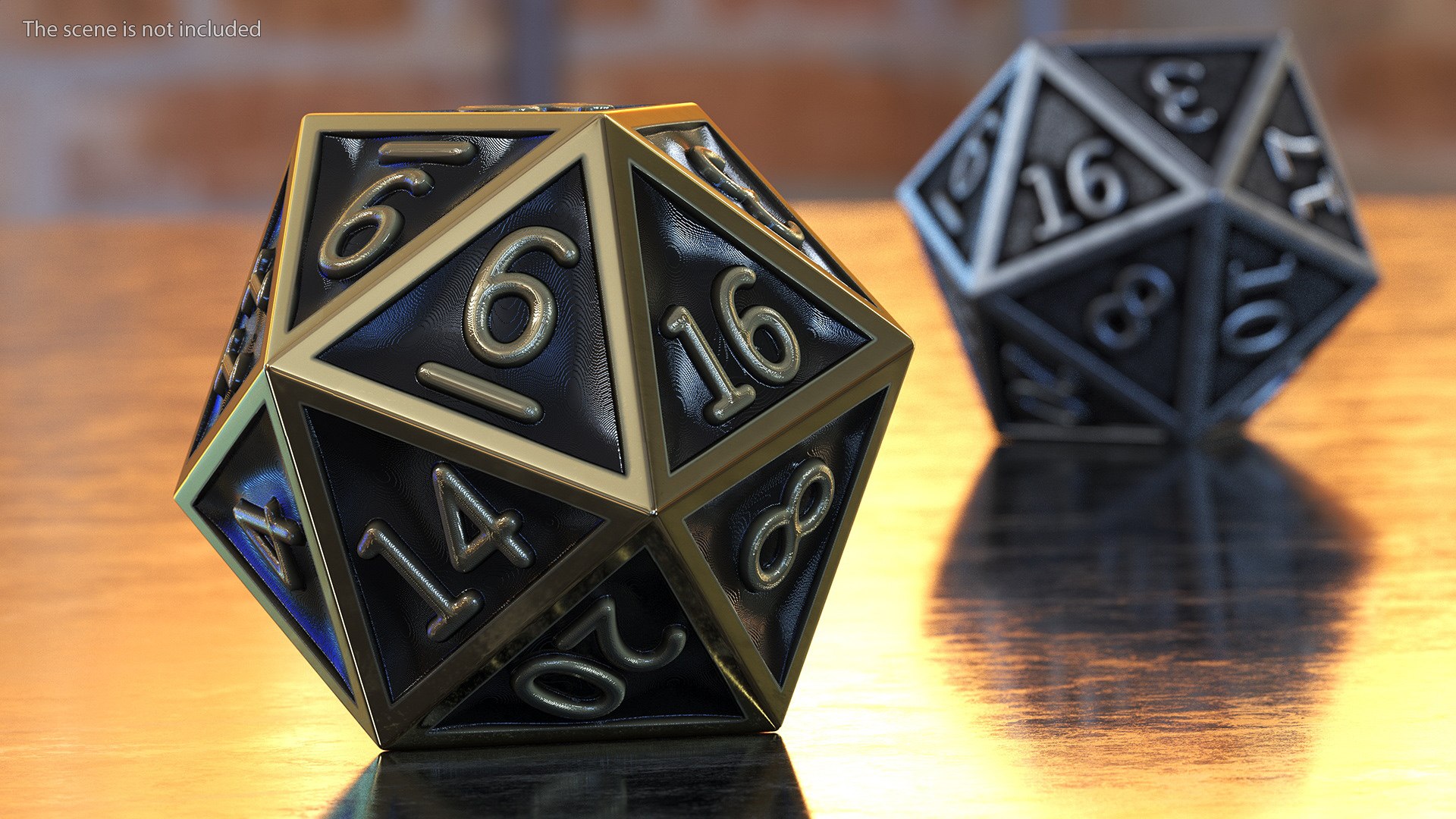 Bronze DND D20 Dice 3D - TurboSquid 2139423