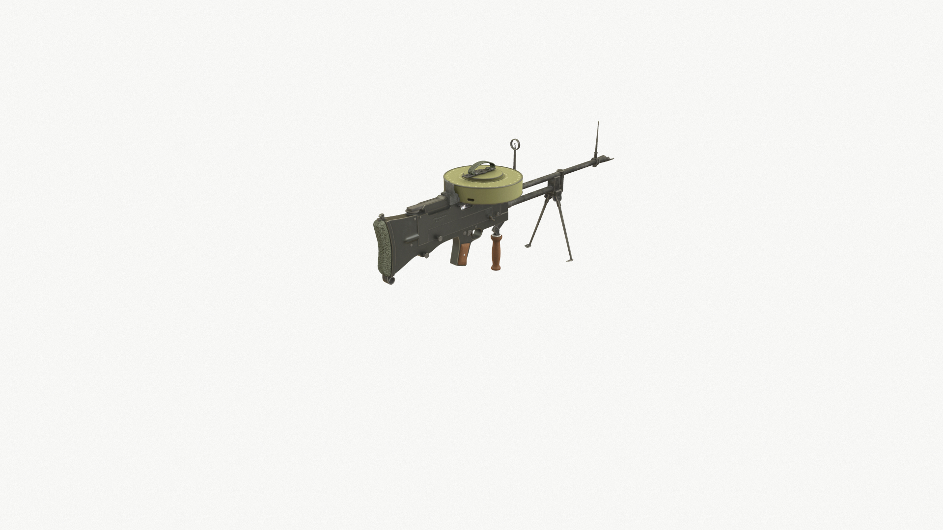 3D Model Machine Gun Vickers K - TurboSquid 2297847