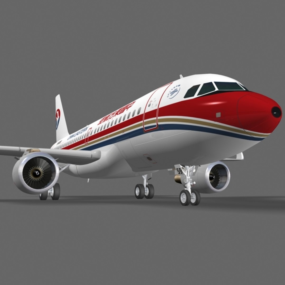 3d Model Sharkleted A319neo China Eastern Airlines