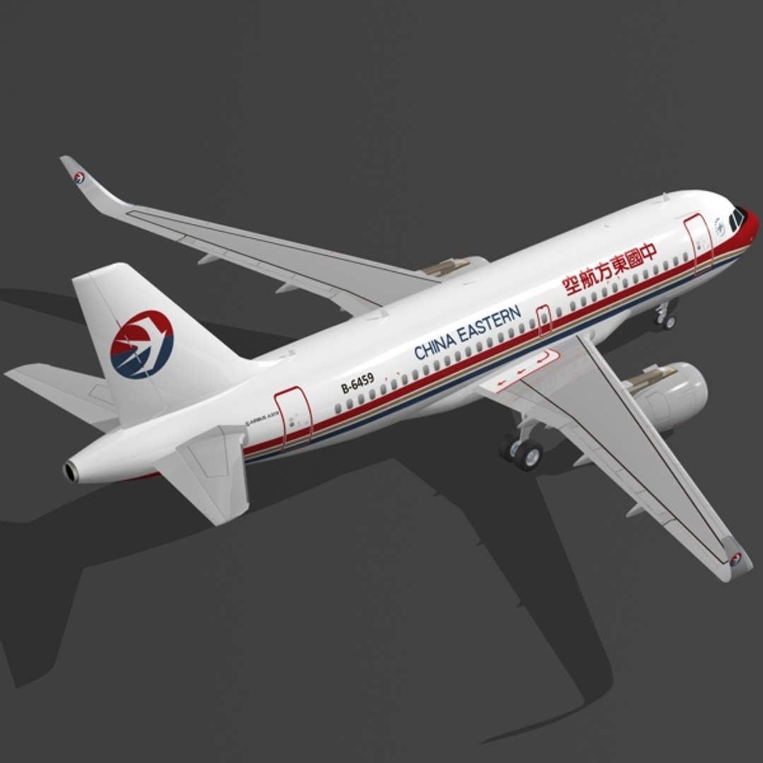 3d Model Sharkleted A319neo China Eastern Airlines