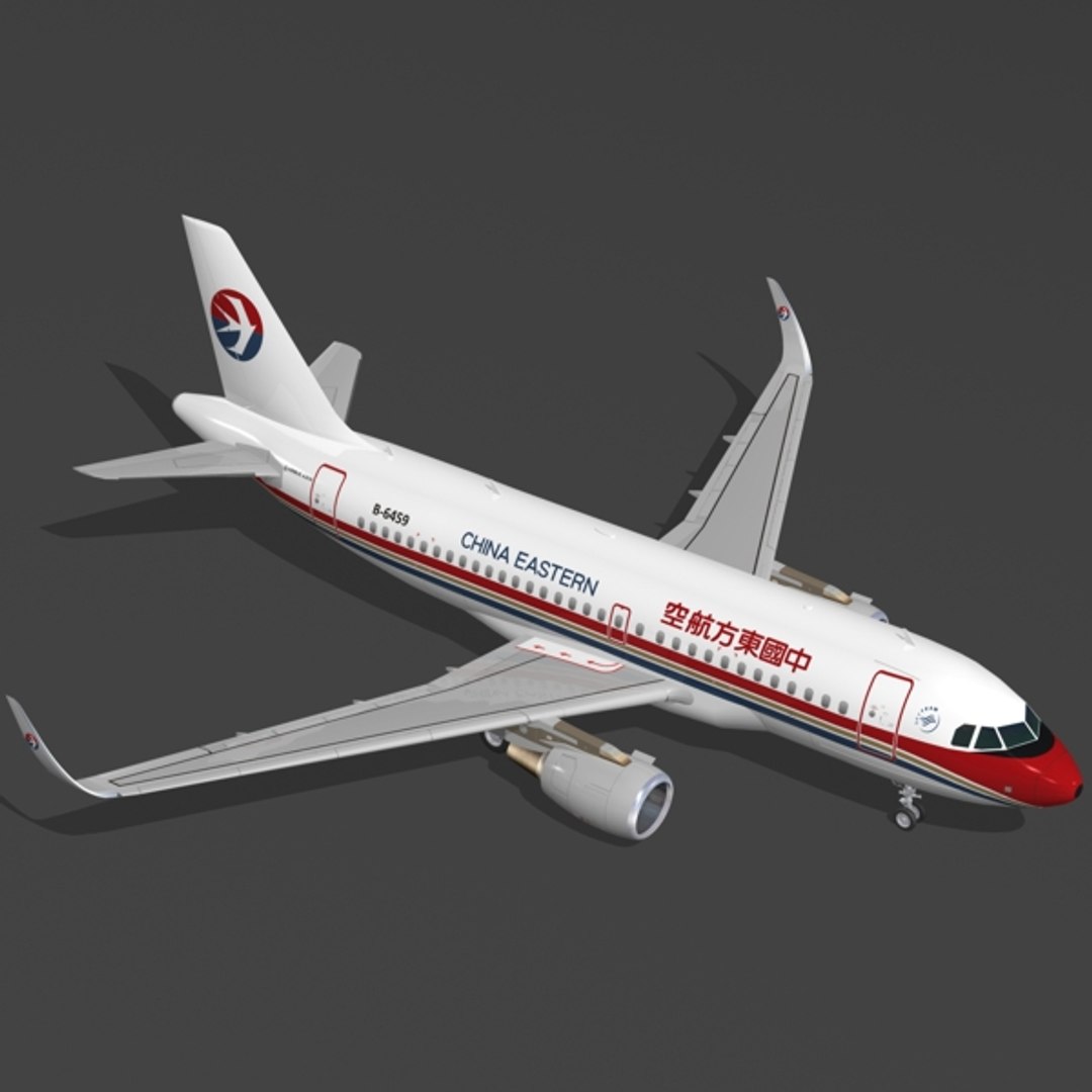3d Model Sharkleted A319neo China Eastern Airlines