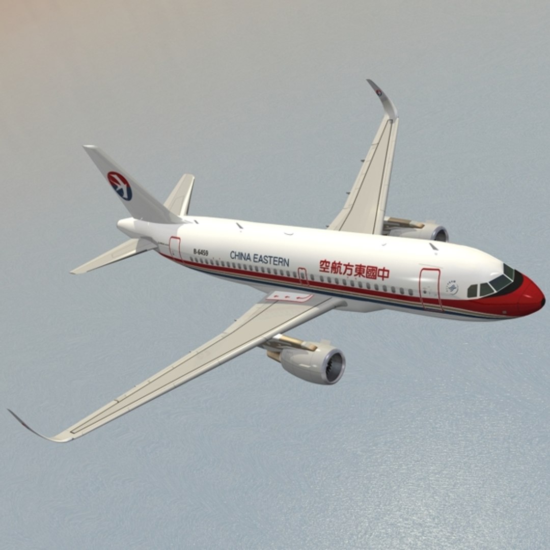 3d Model Sharkleted A319neo China Eastern Airlines