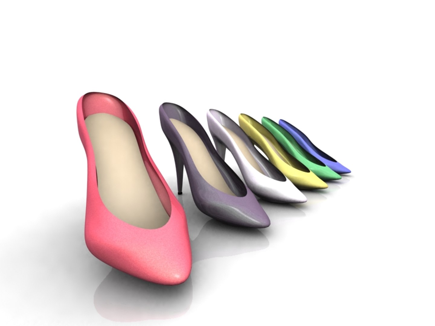 3d Heeled Shoe Model
