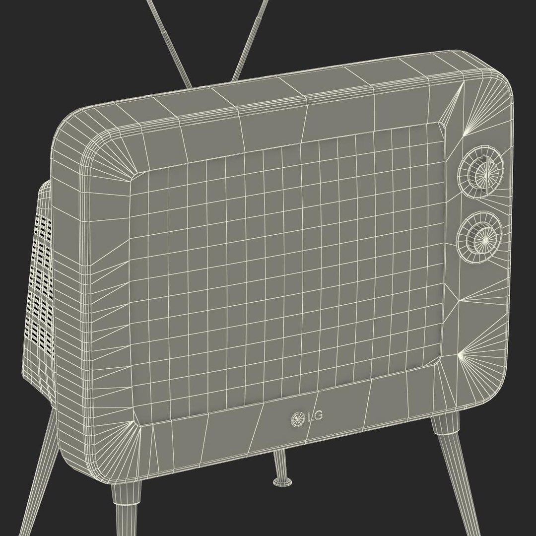 Retro Classic Tv Lg 3d C4d