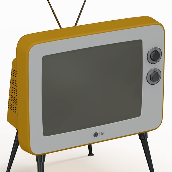 retro classic tv lg 3d c4d