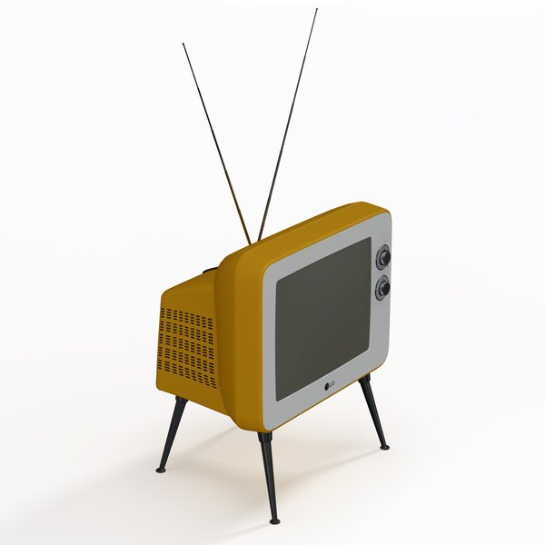 retro classic tv lg 3d c4d