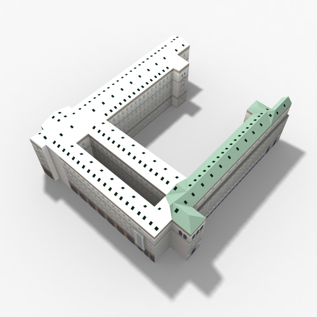 3D council ministers building model | 1144655 | TurboSquid