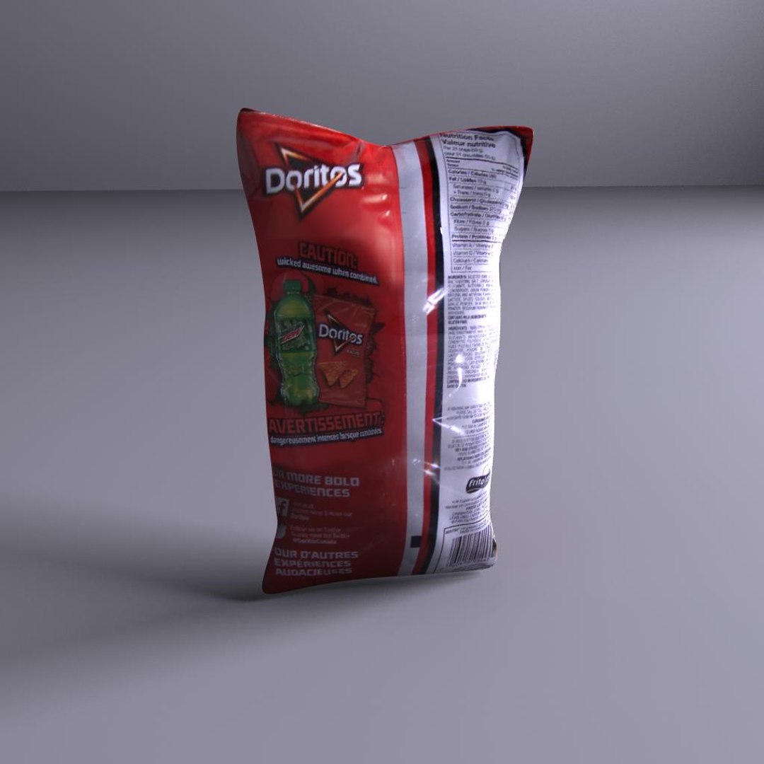 chip bag 3d ma