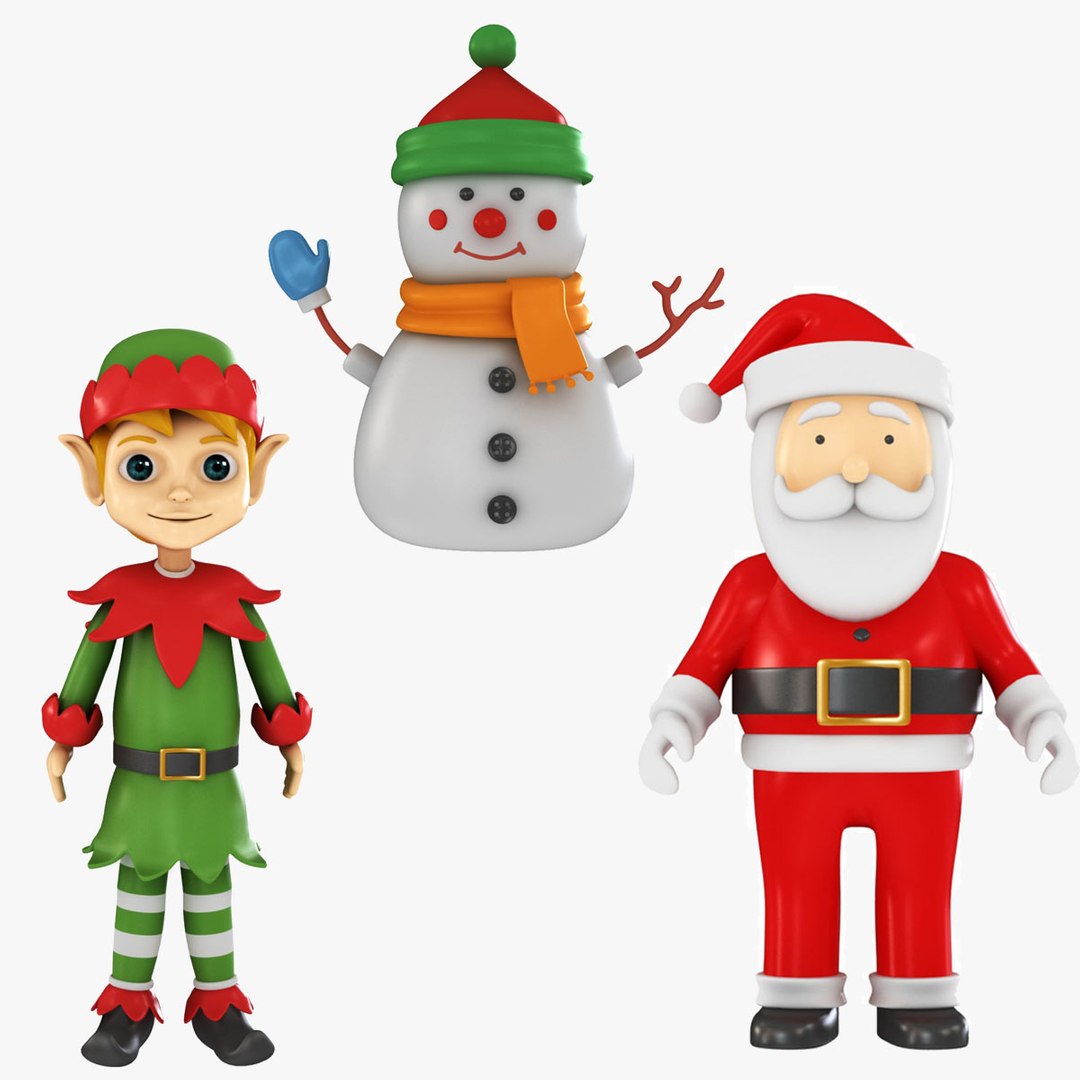 3D Christmas Character Collection - TurboSquid 2003280