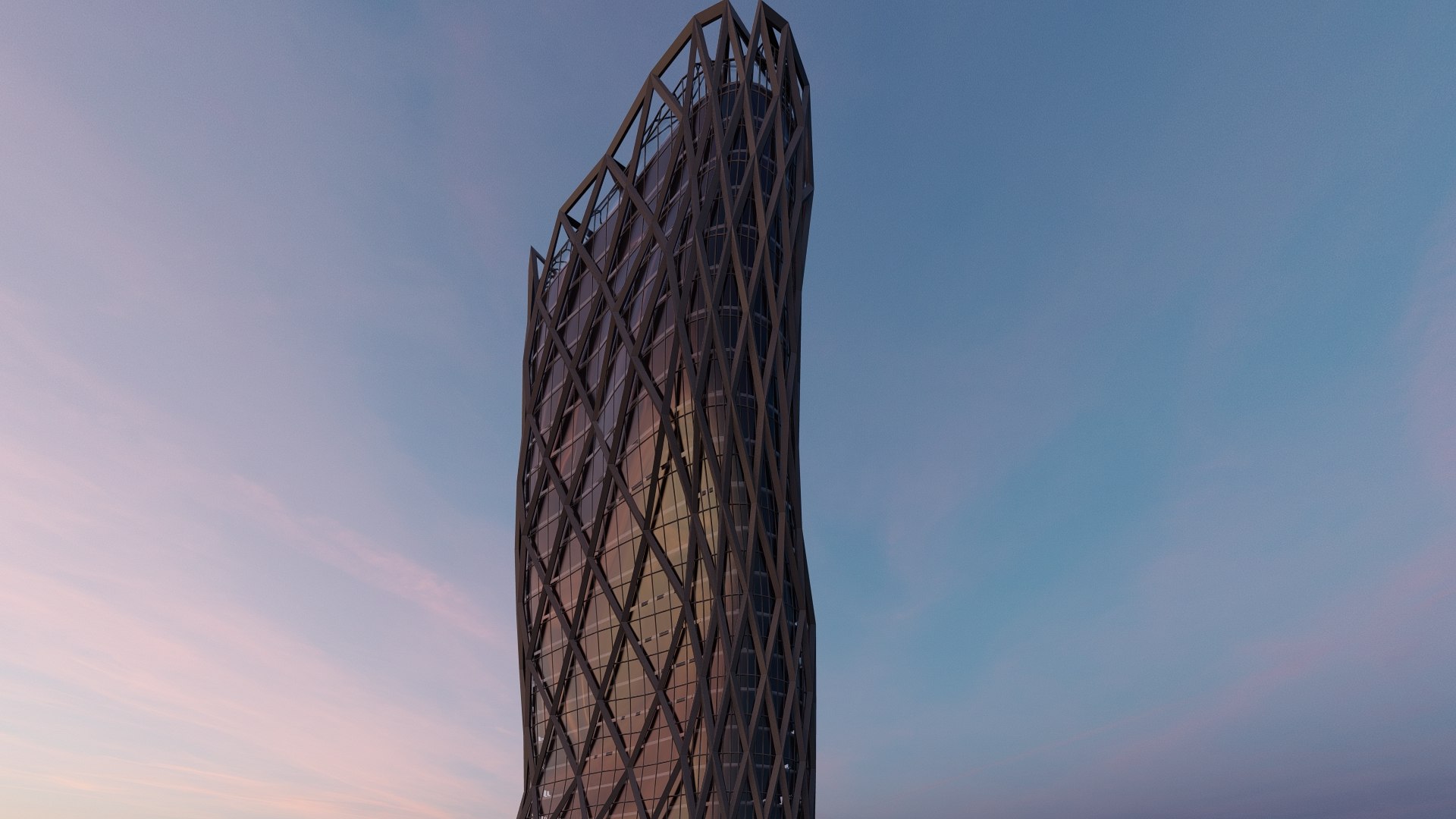 3D Future Building 01 - TurboSquid 1718500