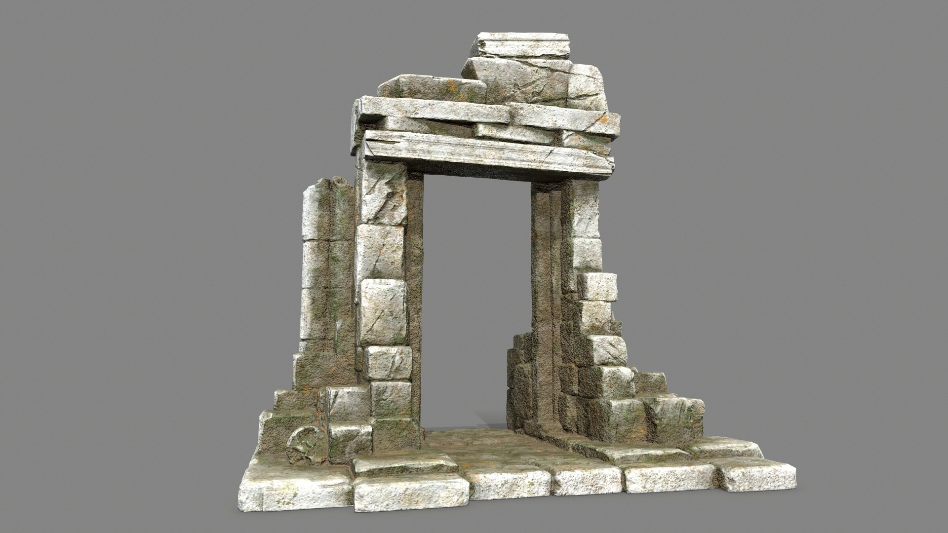 3D Ruin Gate - TurboSquid 2148199