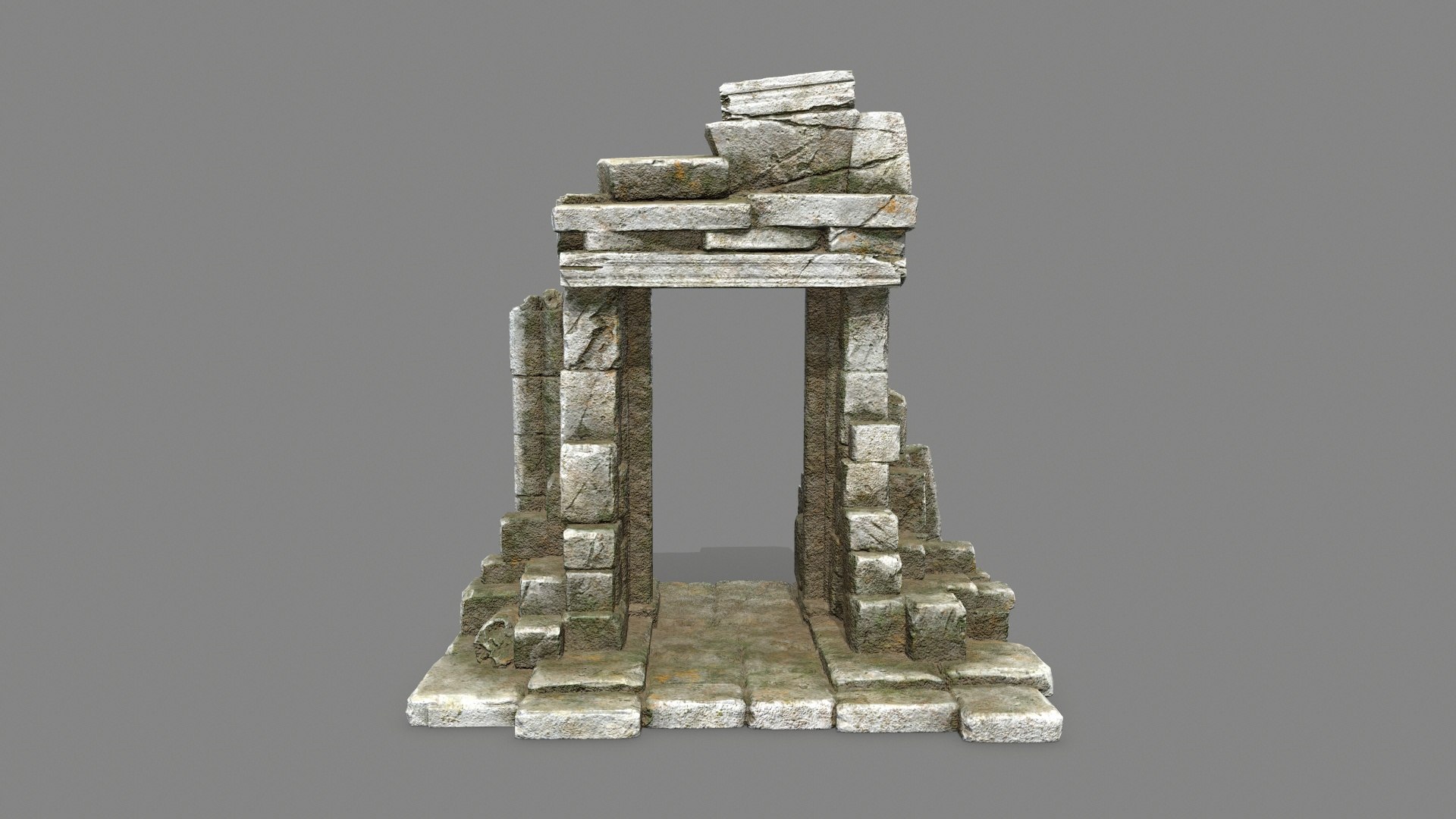 3D Ruin Gate - TurboSquid 2148199