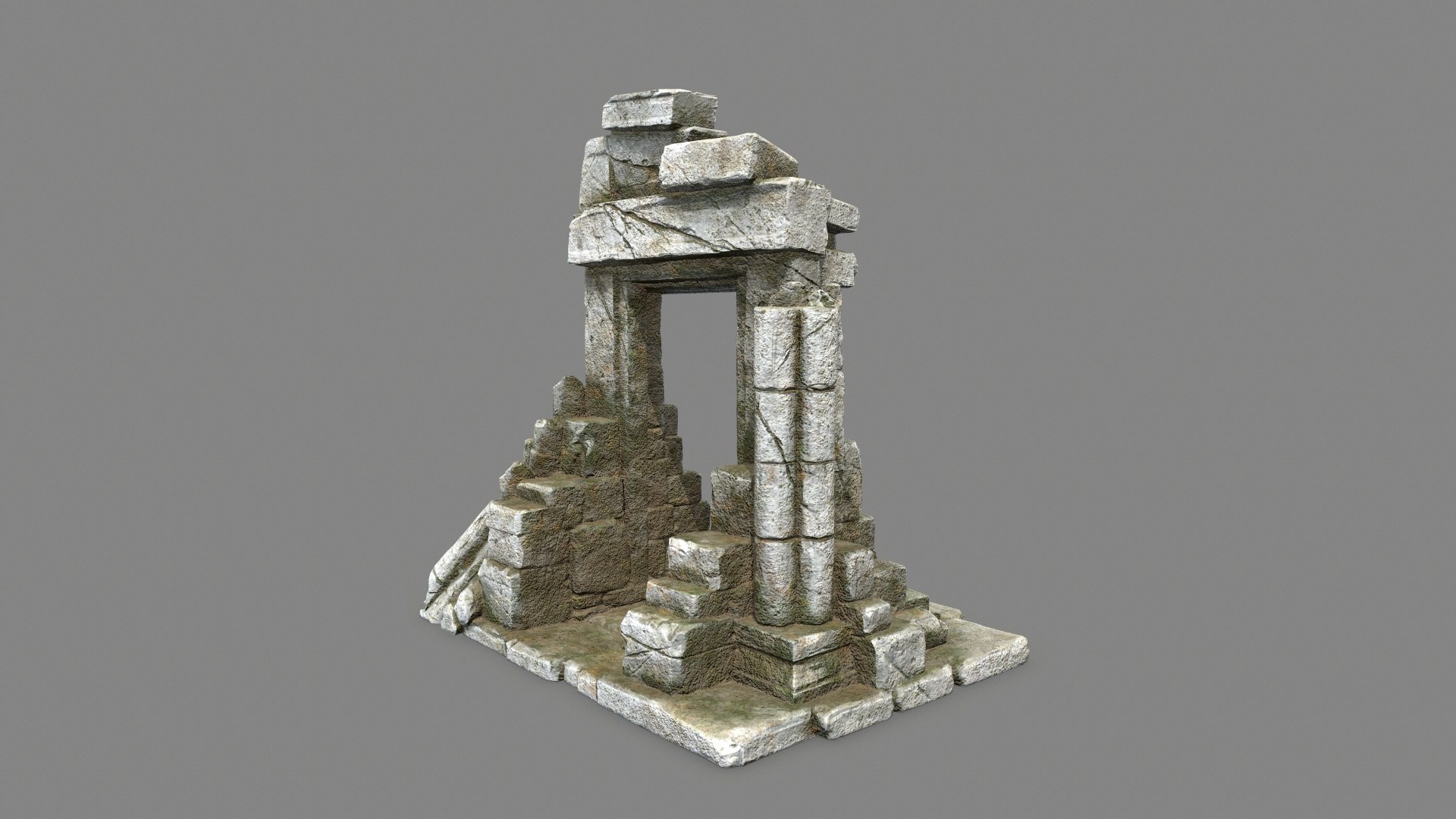 3D Ruin Gate - TurboSquid 2148199