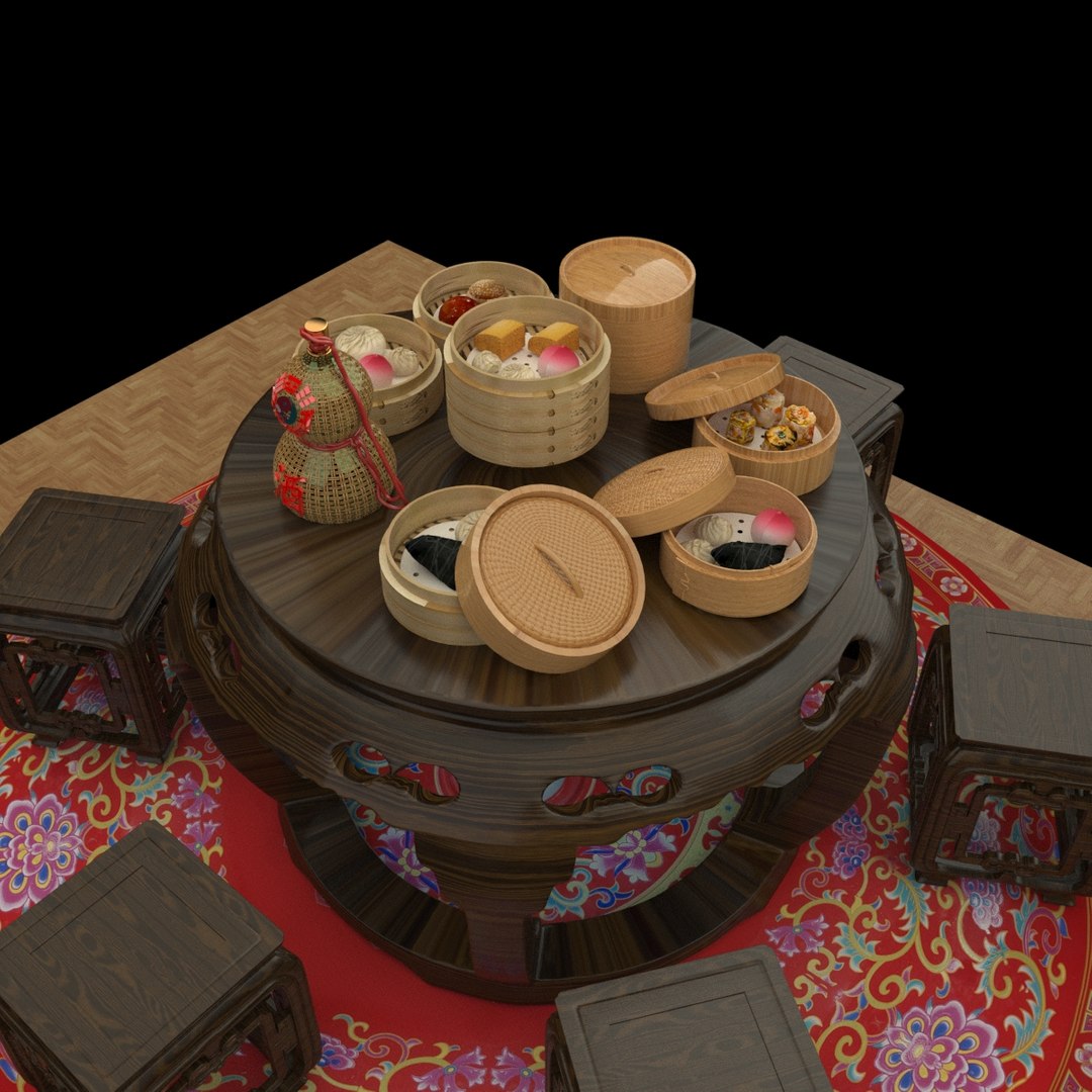 3D Model Chinese Dim Sum - TurboSquid 2143485