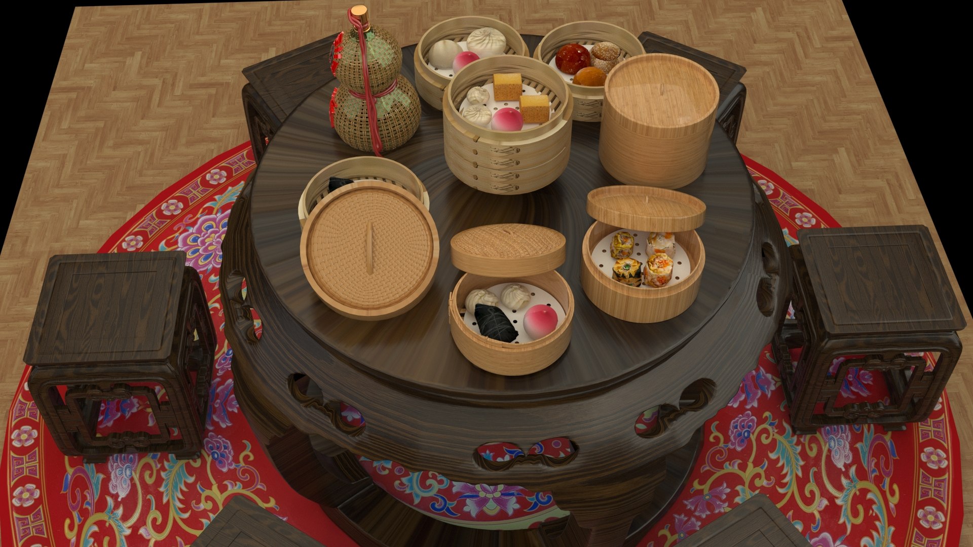 3D Model Chinese Dim Sum - TurboSquid 2143485
