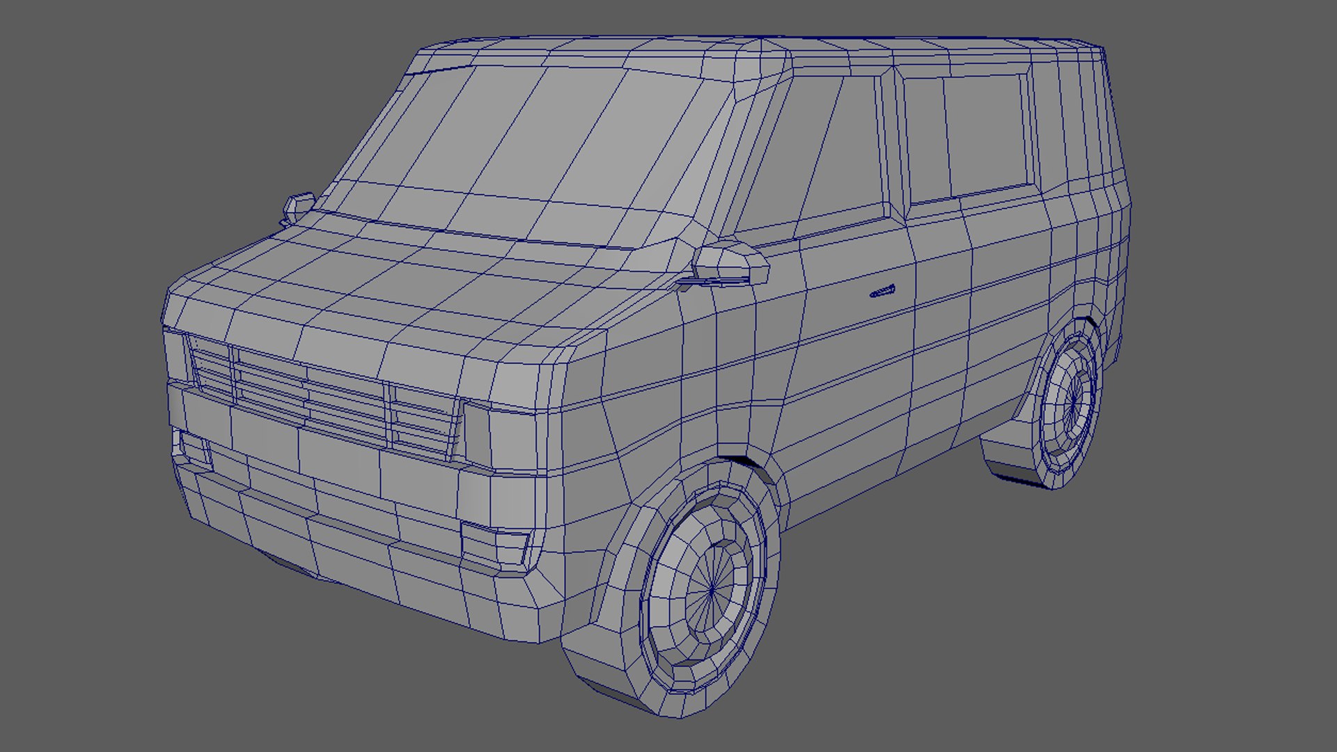 3D Low Poly Van 01 model - TurboSquid 2064172