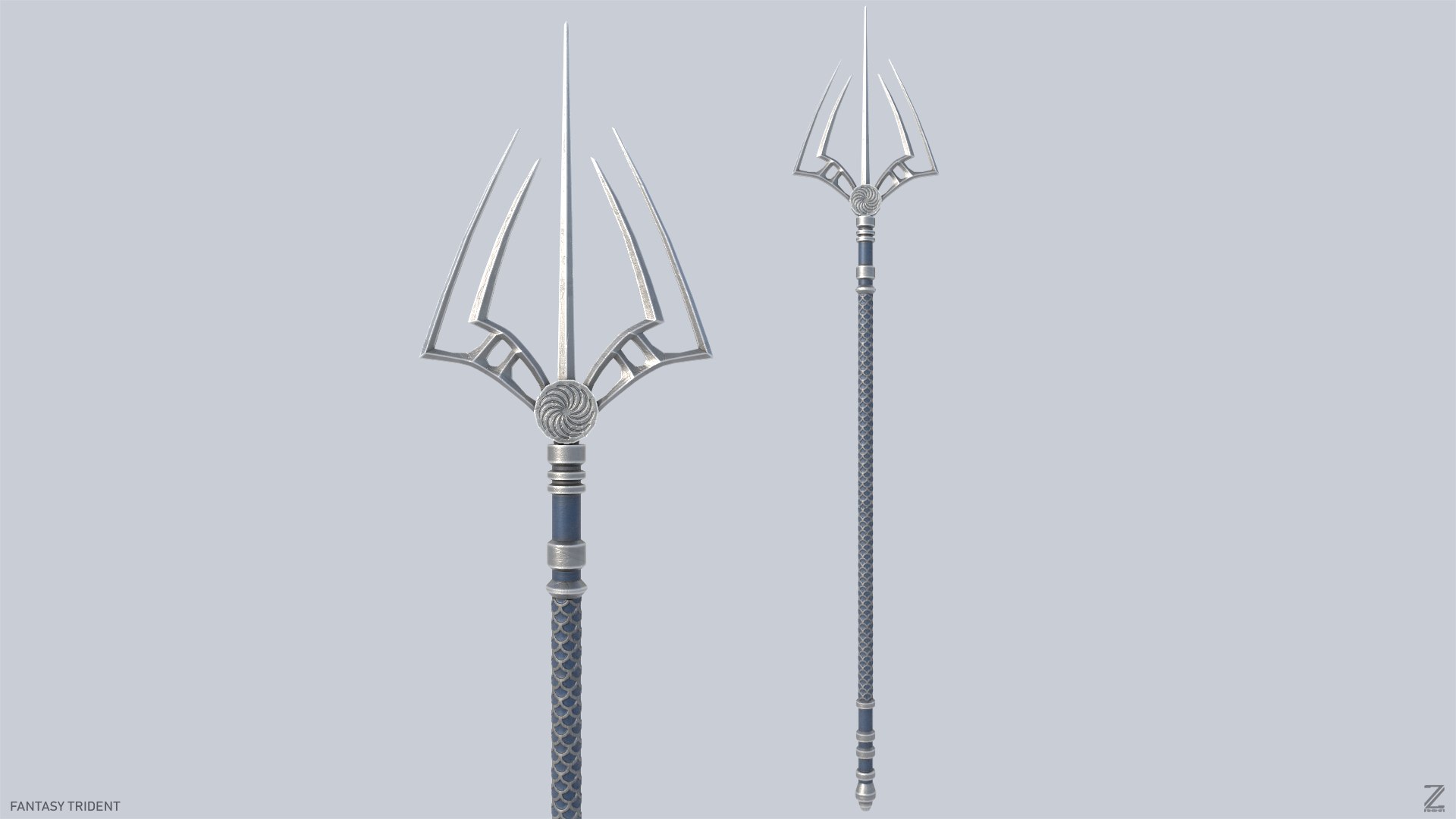 3D Fantasy Trident - TurboSquid 2237317
