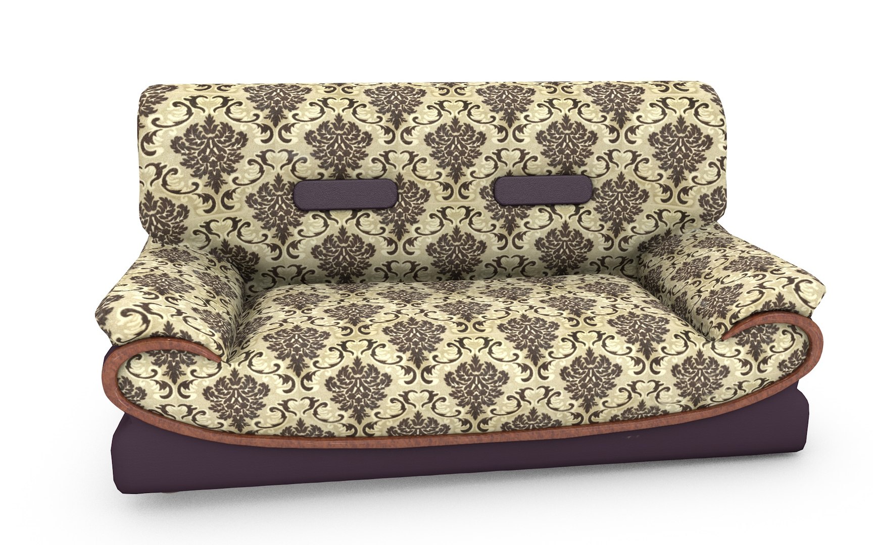 2 Sit flower Pattern sofa 3D model - TurboSquid 1746170