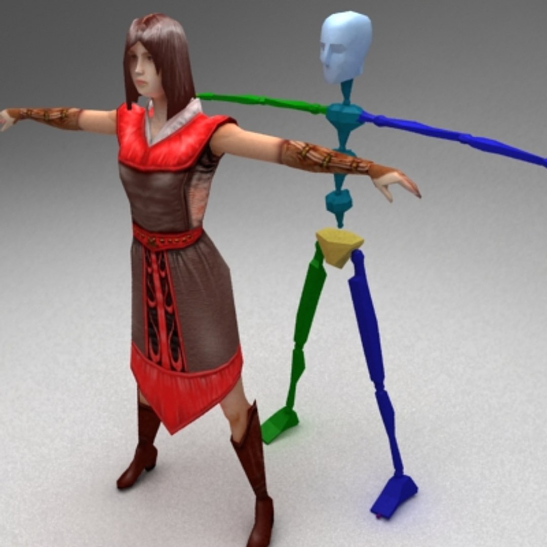 3d female citizen model