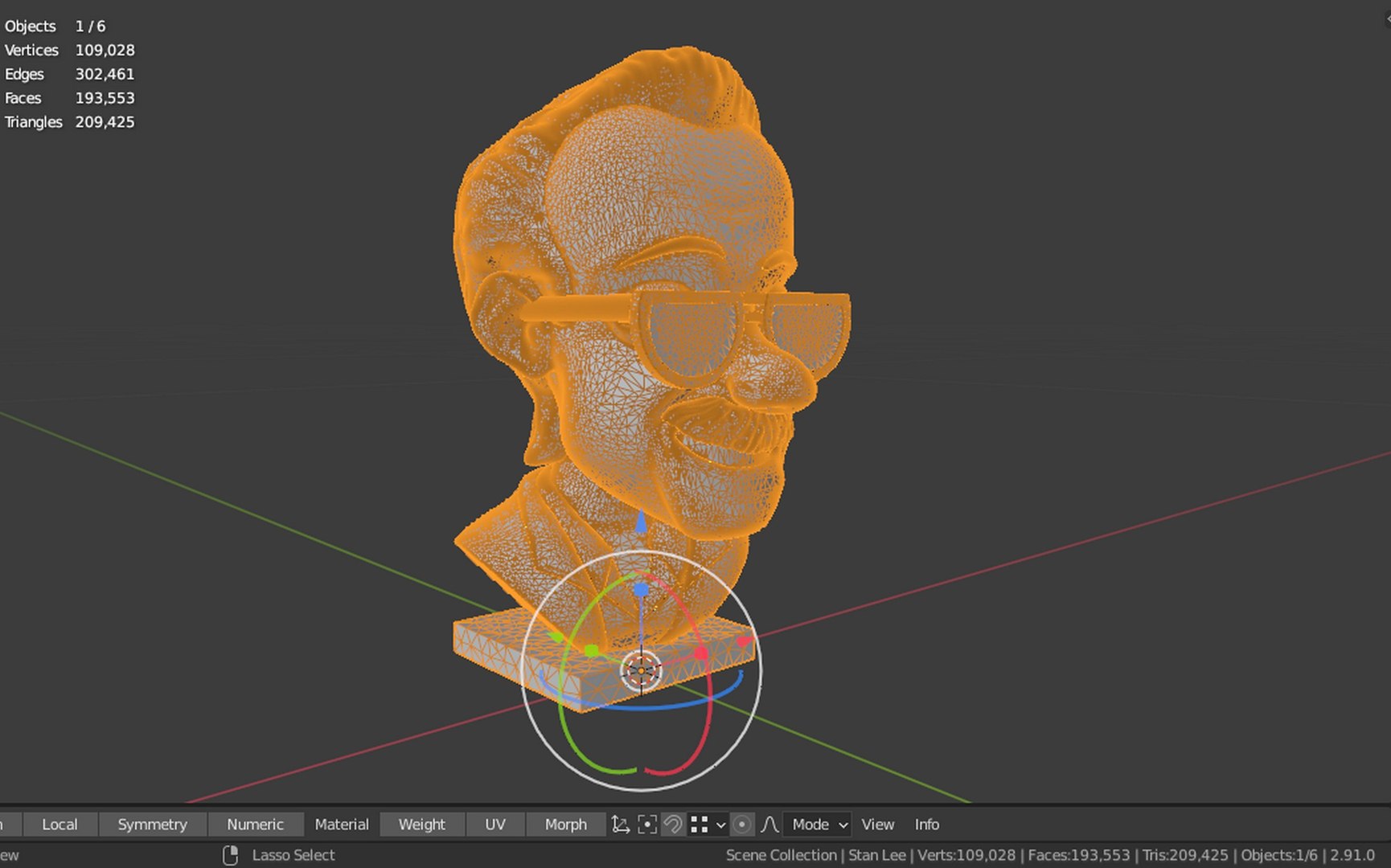 3D 3D Character - Stan Lee - TurboSquid 2119943