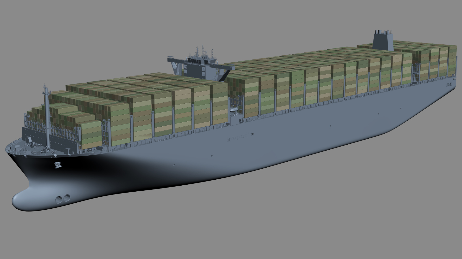 HMM Algeciras Class Container Ship 3D model - TurboSquid 1761925