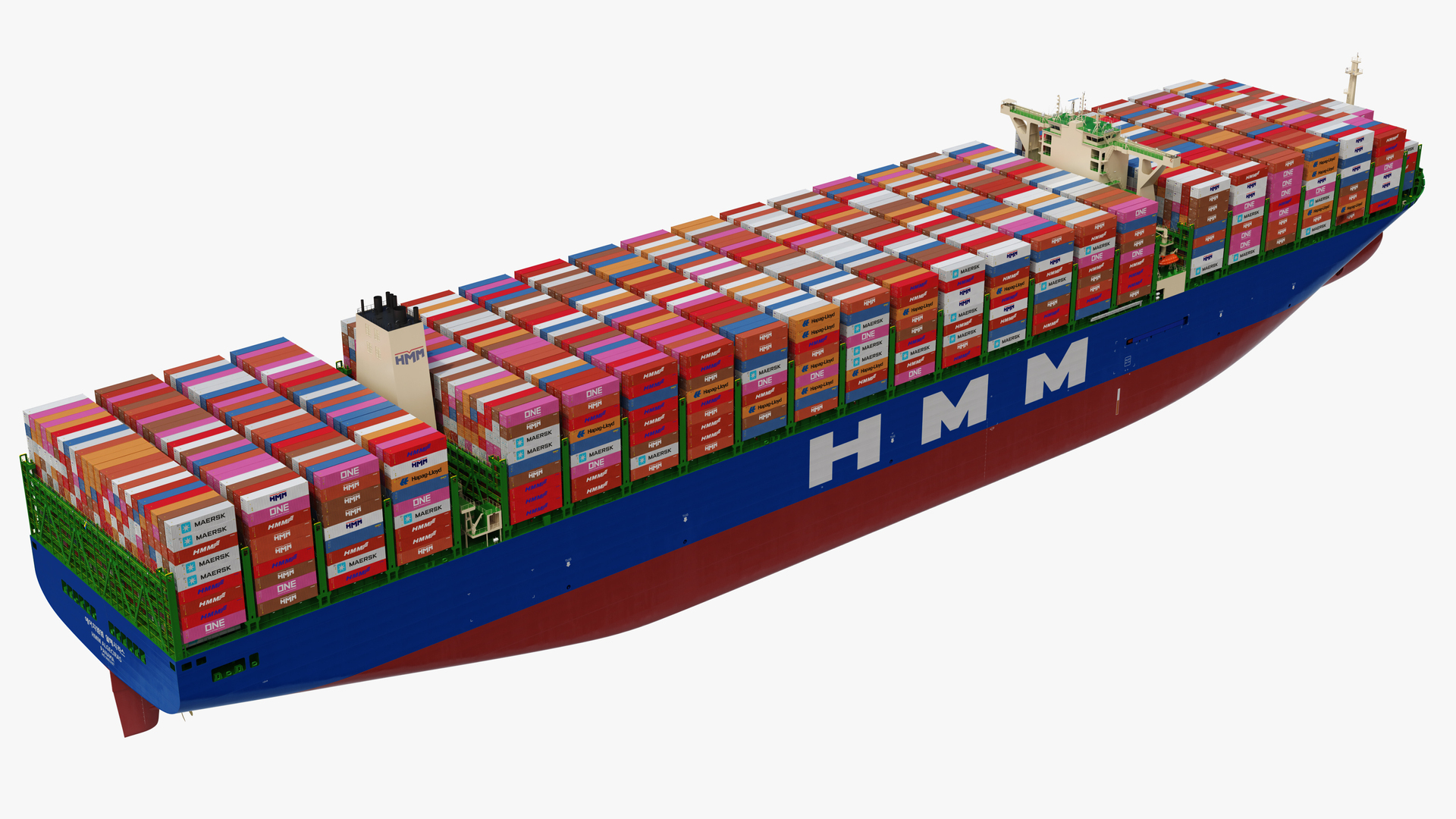 HMM Algeciras Class Container Ship 3D model - TurboSquid 1761925