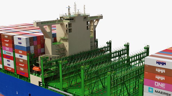 HMM Algeciras Class Container Ship 3D model - TurboSquid 1761925
