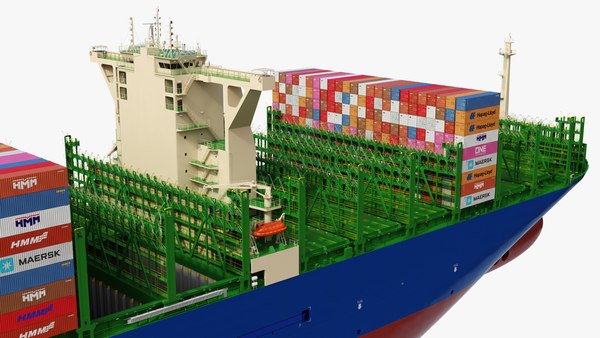 HMM Algeciras Class Container Ship 3D model - TurboSquid 1761925