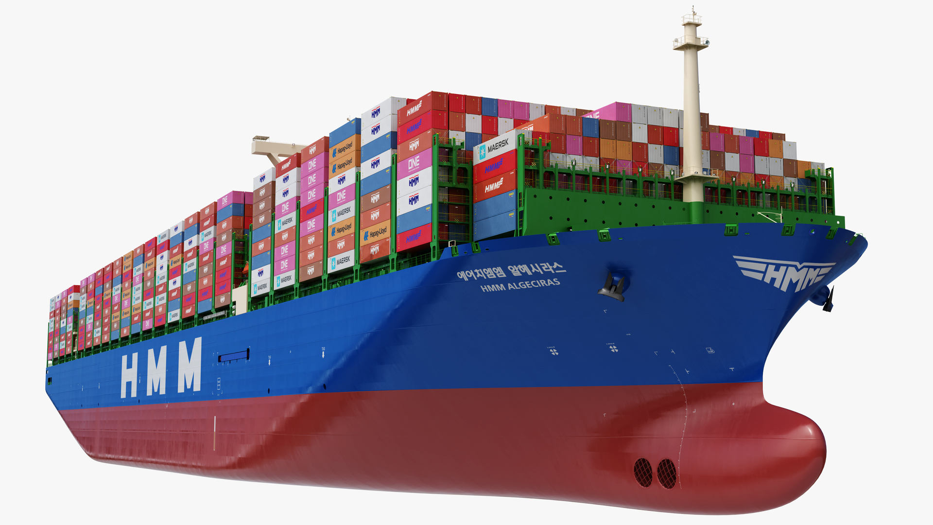HMM Algeciras Class Container Ship 3D model - TurboSquid 1761925