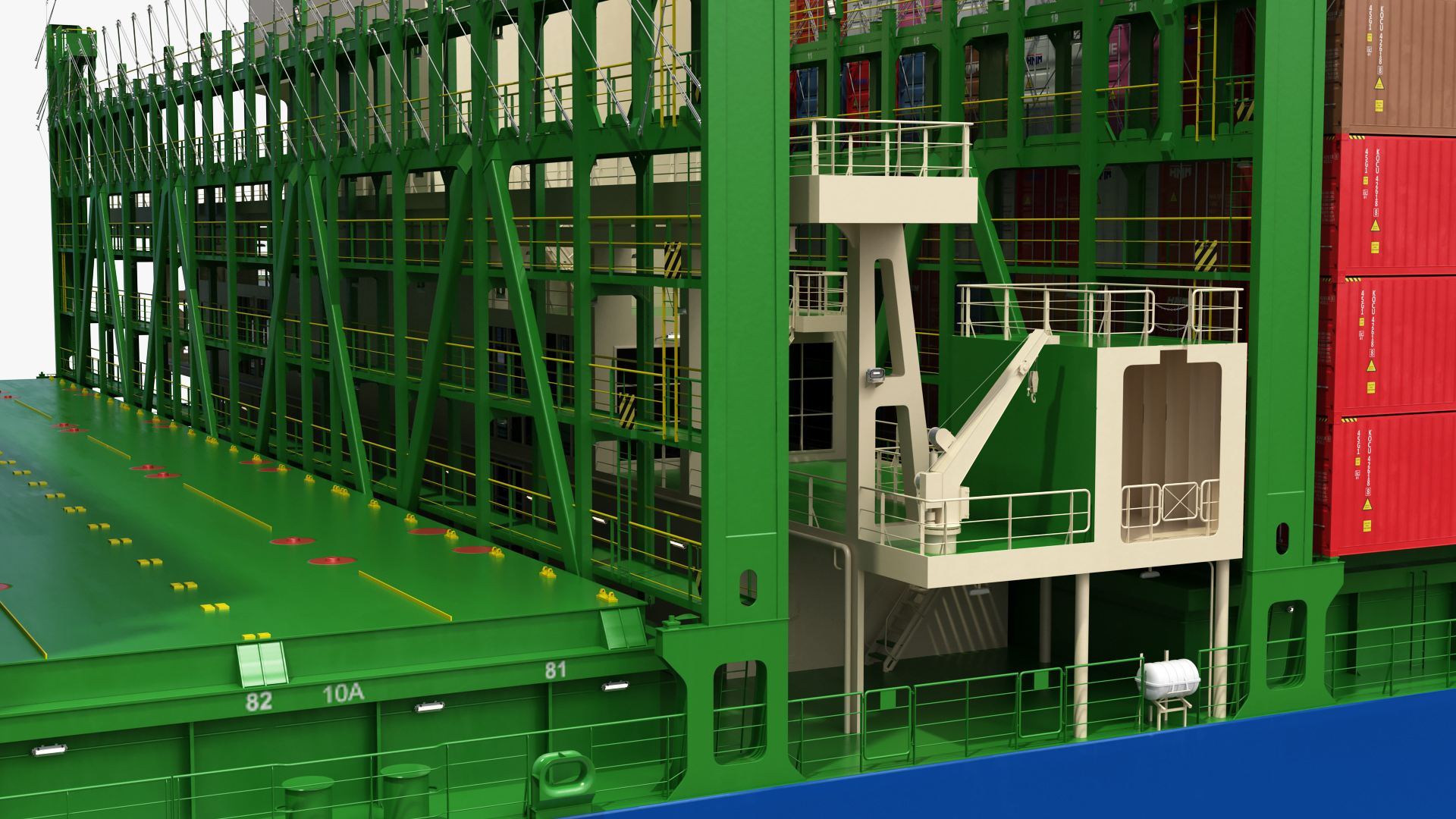 HMM Algeciras Class Container Ship 3D model - TurboSquid 1761925