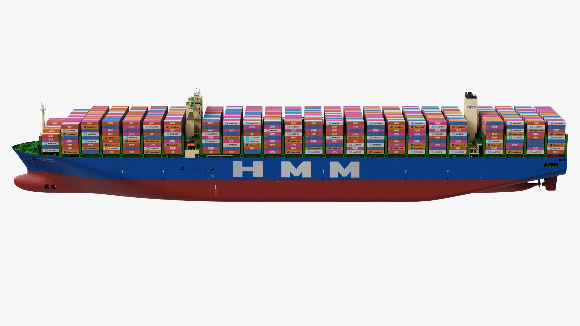 HMM Algeciras Class Container Ship 3D model - TurboSquid 1761925