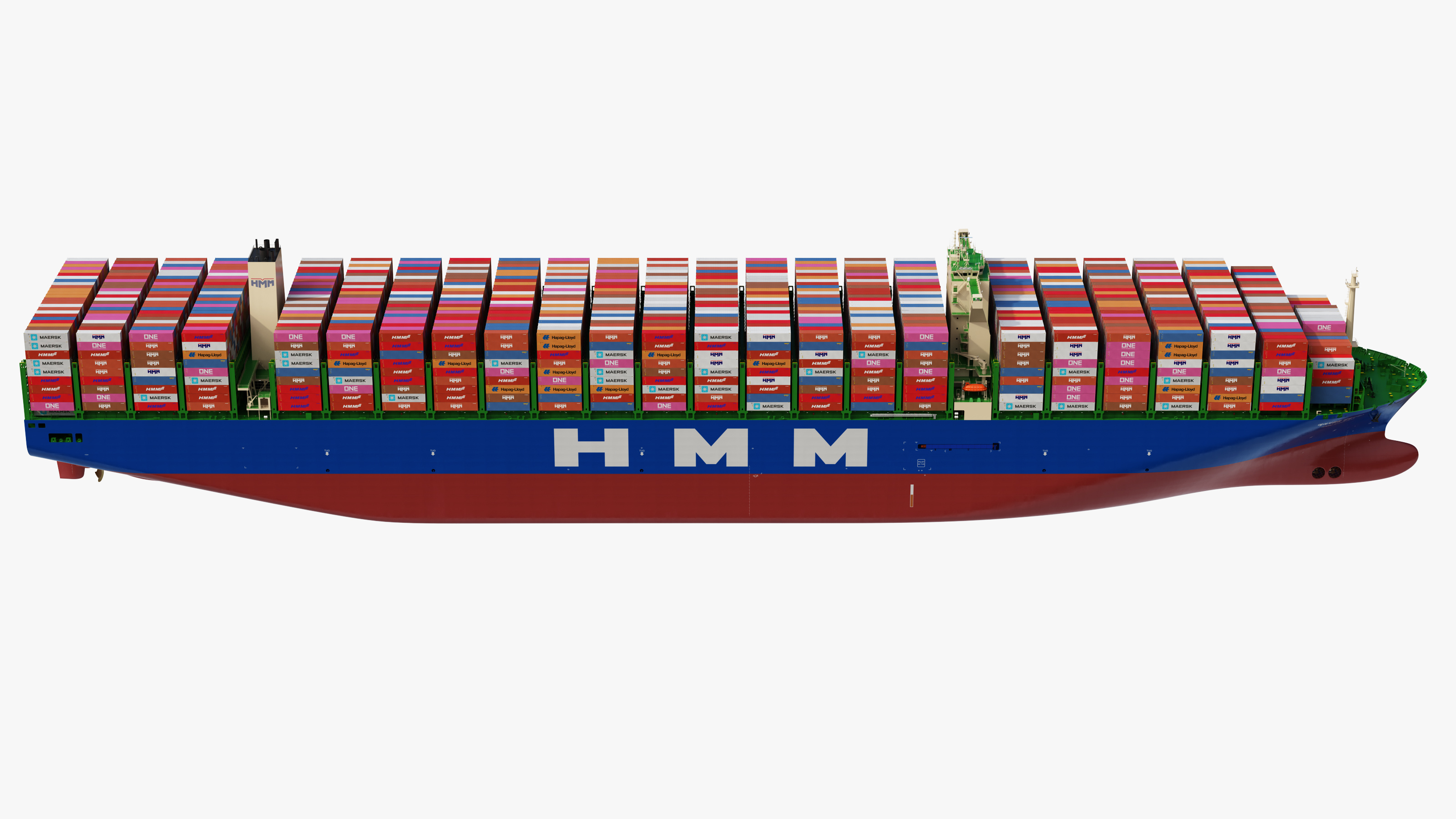 HMM Algeciras Class Container Ship 3D model - TurboSquid 1761925